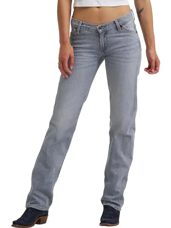 Wrangler Low Rise Straight Leg Jeans - Haute Haze