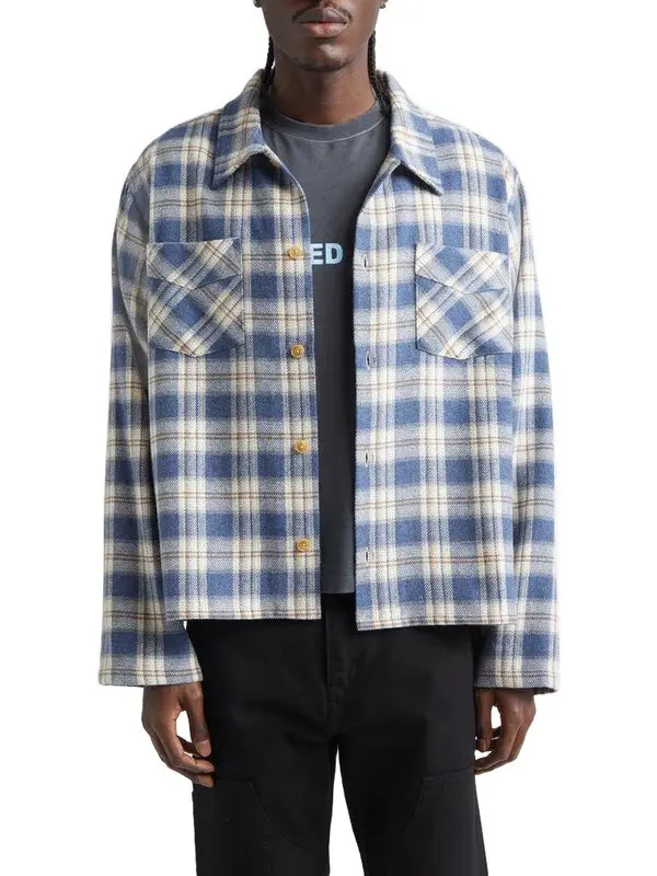STOCKHOLM SURFBOARD CLUB Club Plaid Overshirt - Blue Check