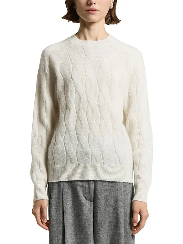 Peserico Classic Knitted Sweater - Natural White