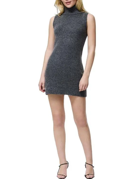 French Connection Vhari Sleeveless Turtleneck Mini Sweater Dress - Mid Grey Mel
