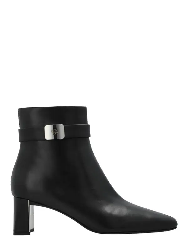 Tory Burch Georgia Leather Ankle Boots - Black
