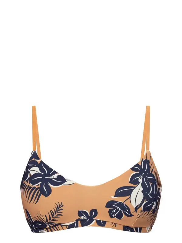 The Upside Bra With Floral Motif - Beige