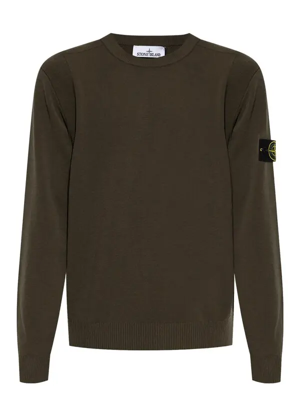 Stone Island Wool Sweater - Green