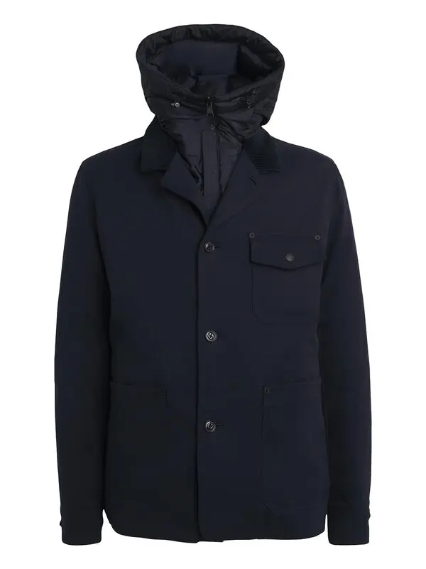 Moncler Double-layered Arras Hooded Jacket - Blue
