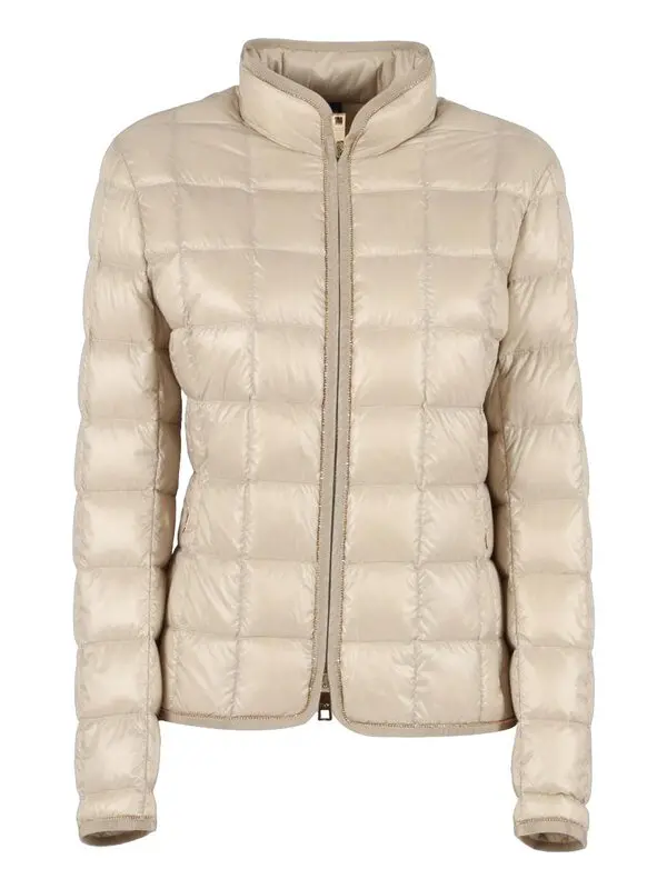 FAY Short Down Jacket - Beige