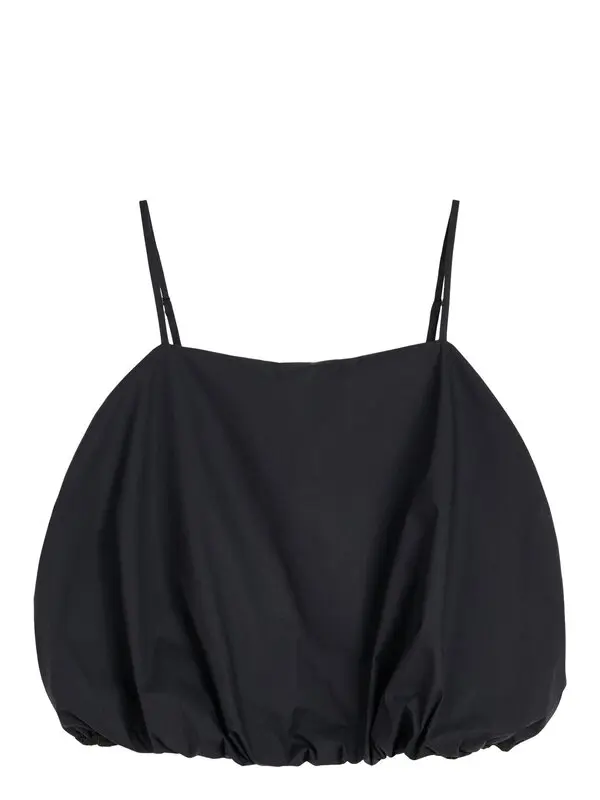 BY MALENE BIRGER Mia Organic Cotton Top - Black