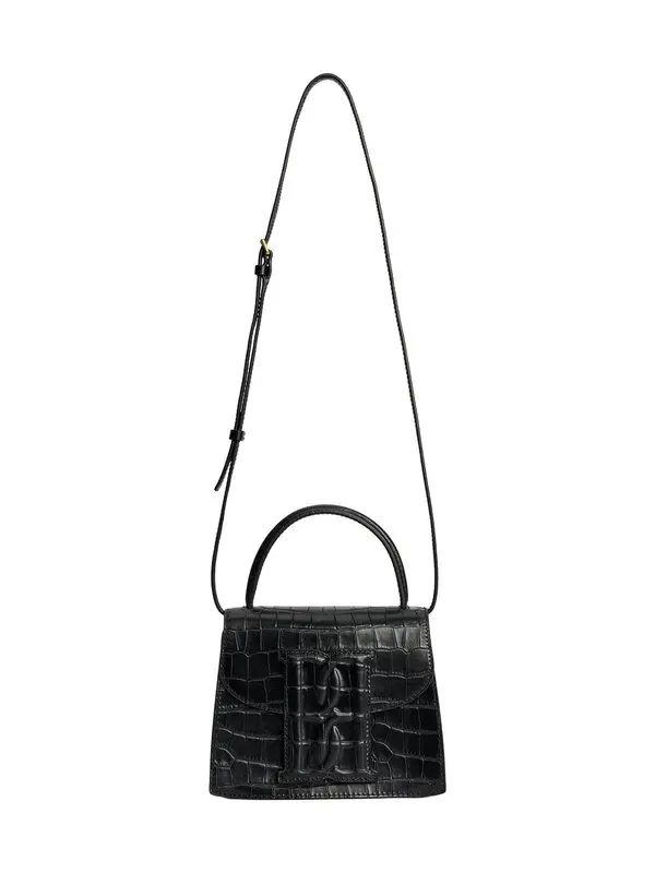 BY MALENE BIRGER Ramil Leather Shoulder Bag - Black