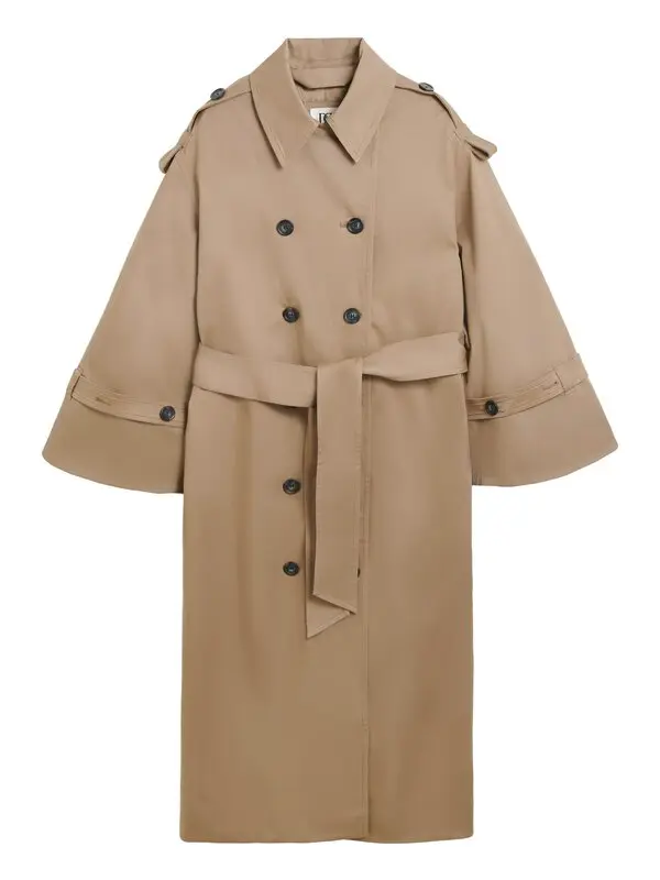BY MALENE BIRGER Alaya Cotton Trench Coat - Fosil