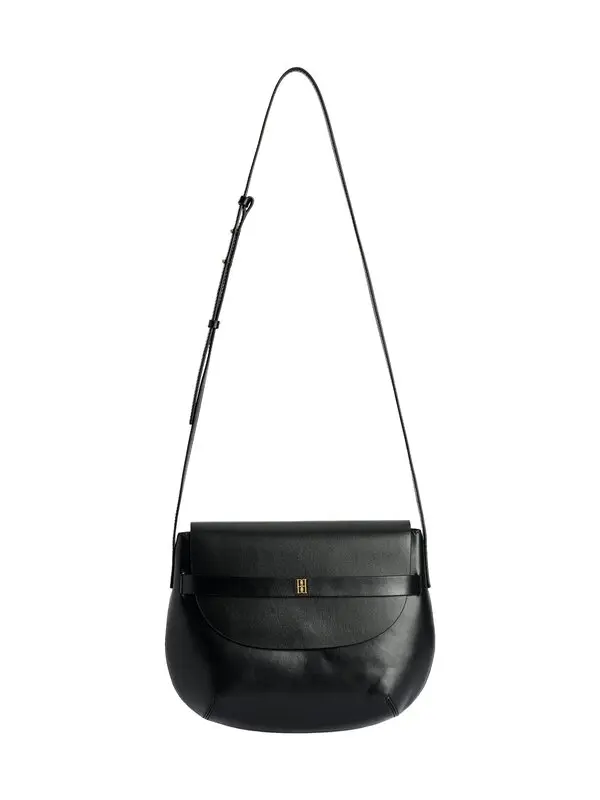 BY MALENE BIRGER Maellon Leather Shoulder Bag - Black