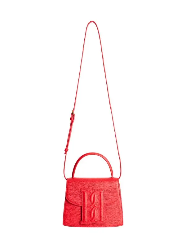 BY MALENE BIRGER Ramil Leather Shoulder Bag - Tango Red