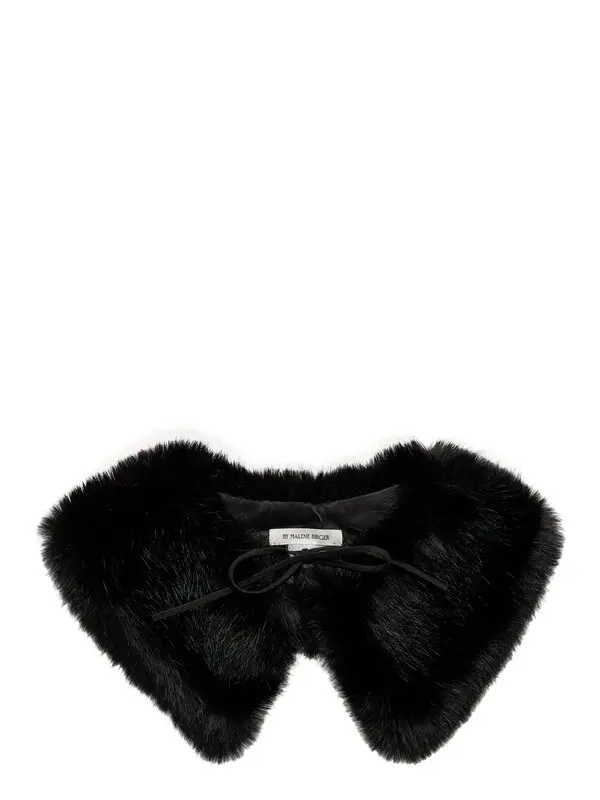 BY MALENE BIRGER Cowie Faux Fur Collar - Black