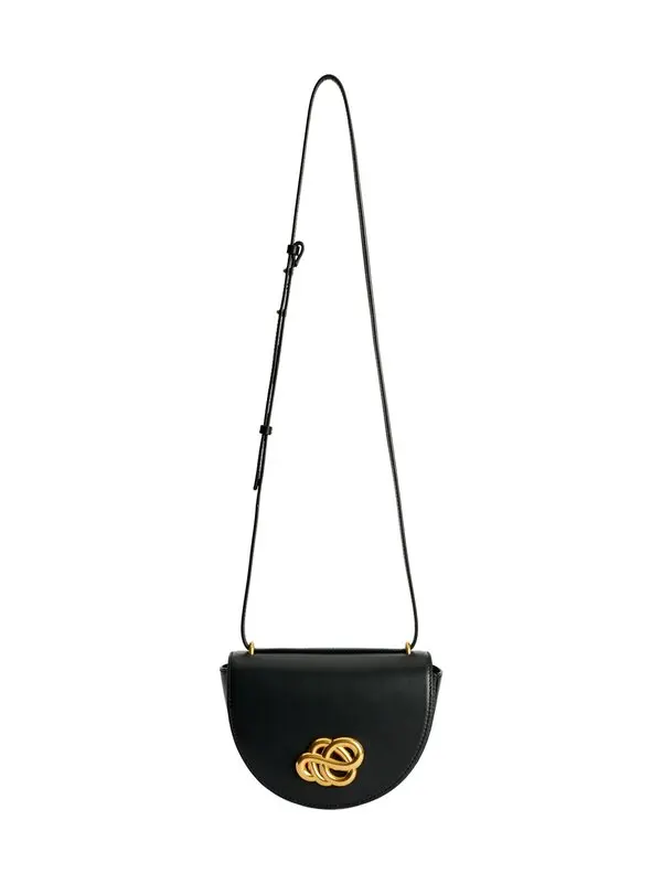 BY MALENE BIRGER Cebelle Leather Shoulder Bag - Black
