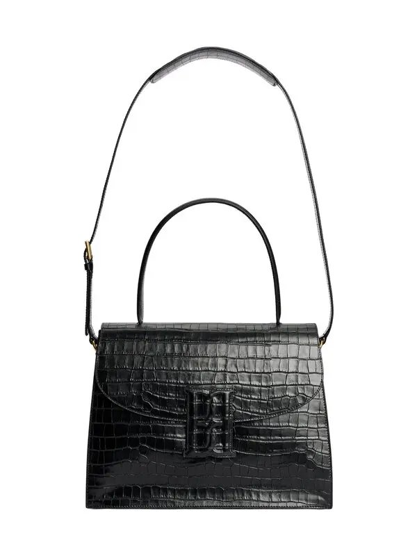 BY MALENE BIRGER Ronlas Leather Shoulder Bag - Black