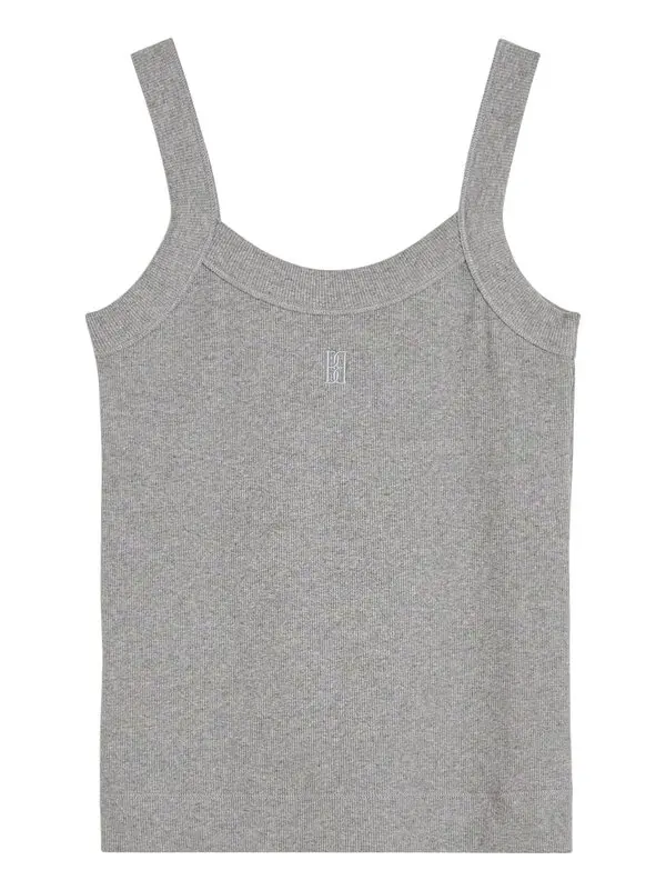 BY MALENE BIRGER Frillio Tank Top - Grey Melange