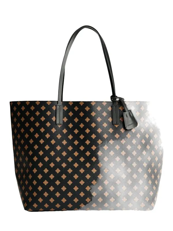 BY MALENE BIRGER Abi Printed Tote Bag - Walnut