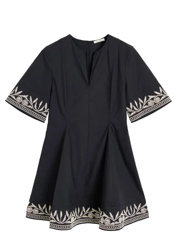 BY MALENE BIRGER Mary Organic Cotton Mini Dress - Black
