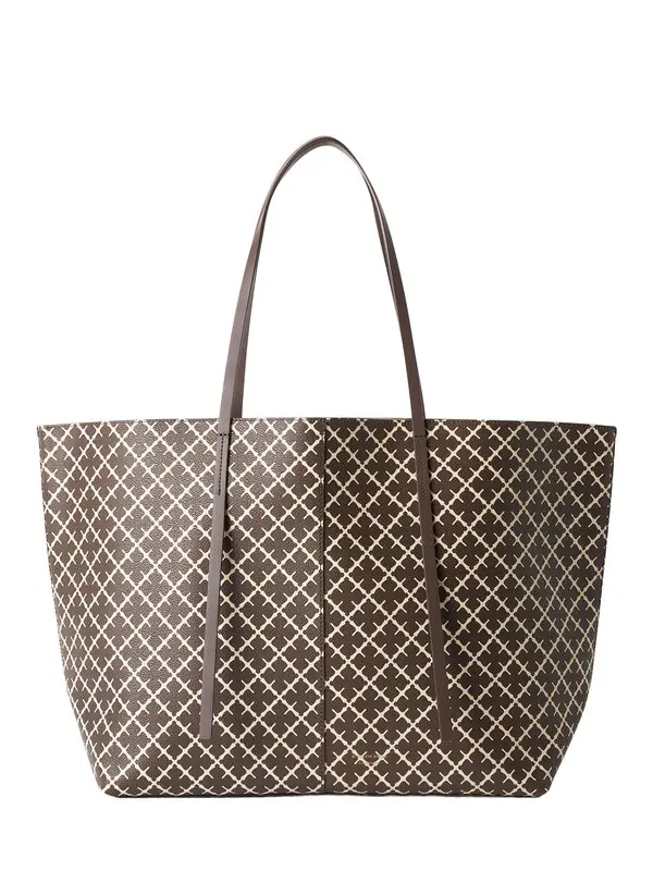 BY MALENE BIRGER Abi Printed Tote Bag - Warm Brown