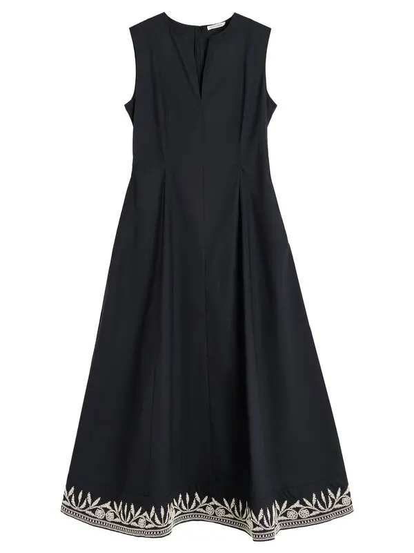 BY MALENE BIRGER Margrethe Organic Cotton Maxi Dress - Black