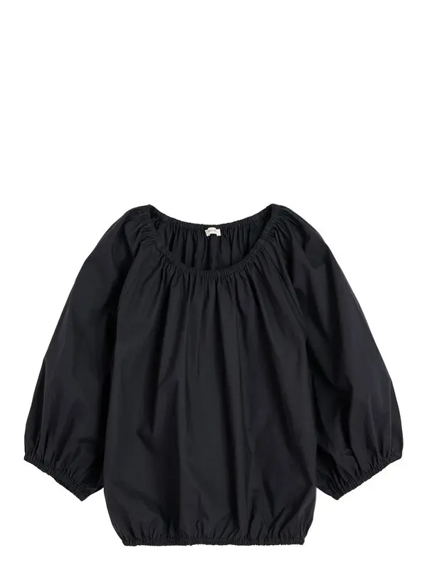 BY MALENE BIRGER Lelow Organic Cotton Blouse - Black