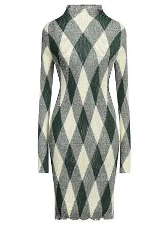 Burberry Cotton & Silk Midi Dress - Green