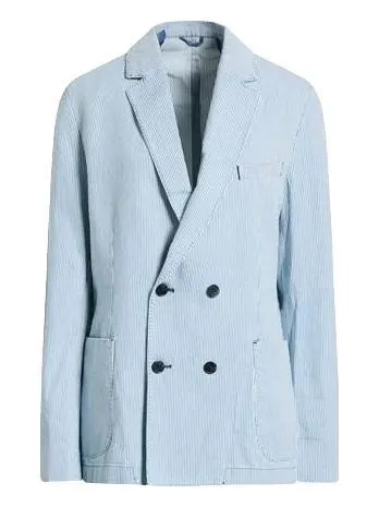 Officine Générale Double-breasted Striped Blazer - Blue