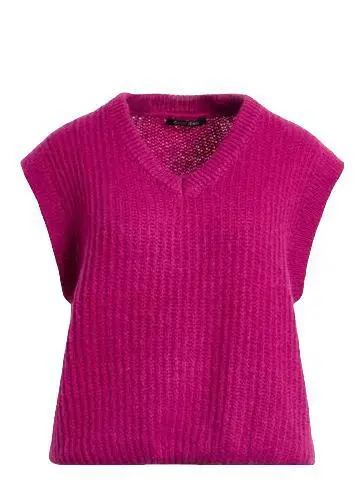 GAUDÌ Knitted V-neck Sweater Vest - Red