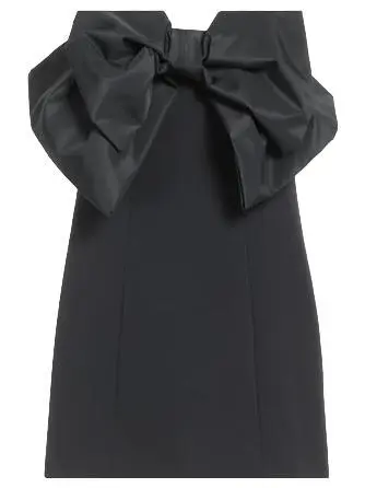 Pinko Mini Dress With Bow Appliqu - Black