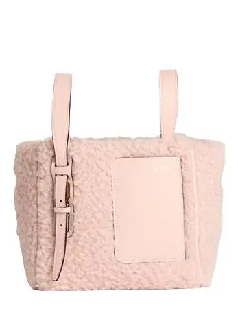 VALEXTRA Handbag In Recycled Polyester And Calfskin - Pink