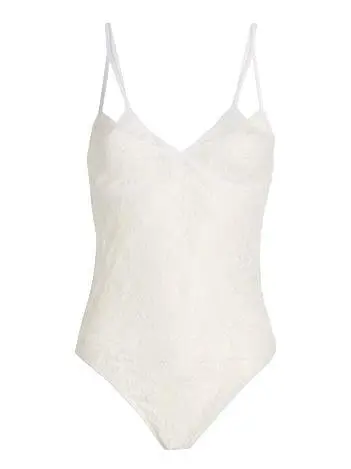 HAVEONE Lace Bodysuit - White