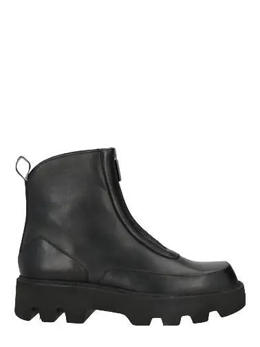POLLINI Calfskin Ankle Boots - Black