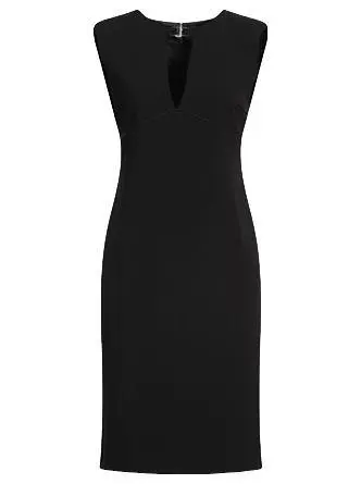 LIU •JO Midi Bodycon Dress - Black
