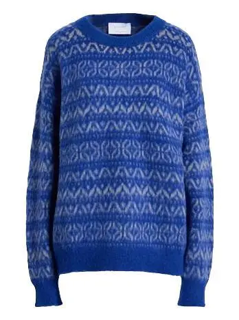 DANIELE FIESOLI Long Sleeve Crewneck Sweater - Blue