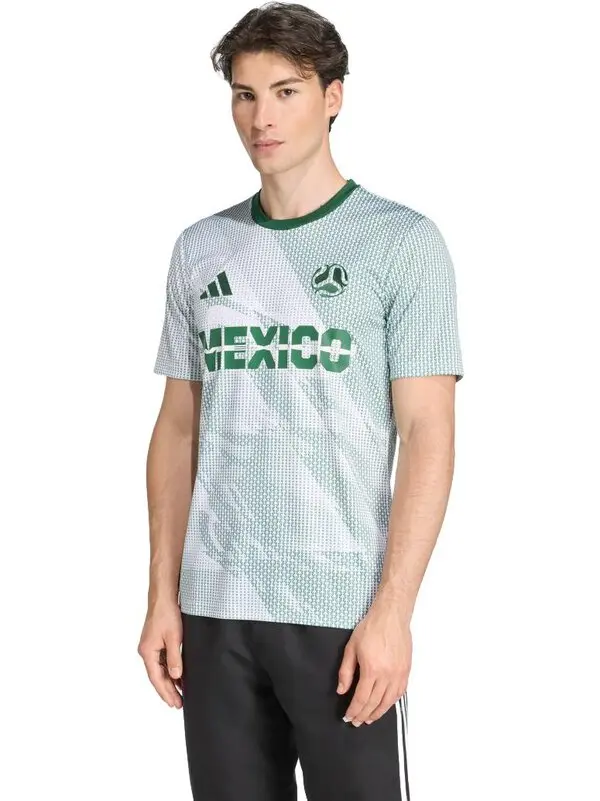 Adidas Mexico Jersey - White / Amazon Green