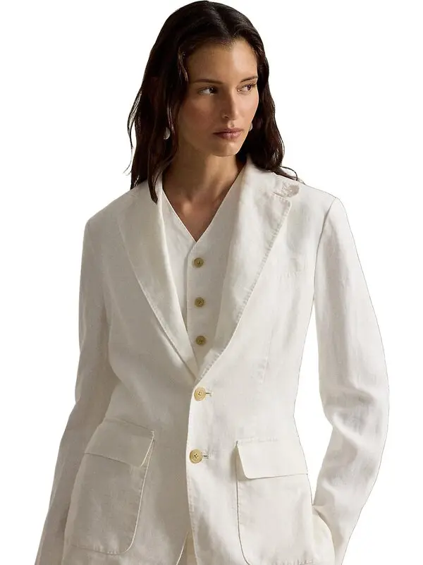 Ralph Lauren Single-breasted Linen Blazer - Nevis