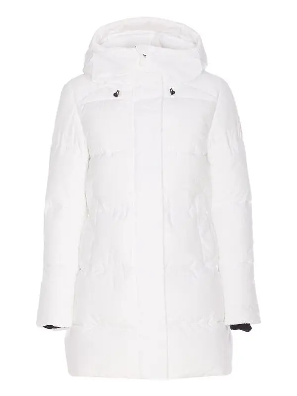 SAVE THE DUCK Down Jacket With Zip And Button Closure - White
