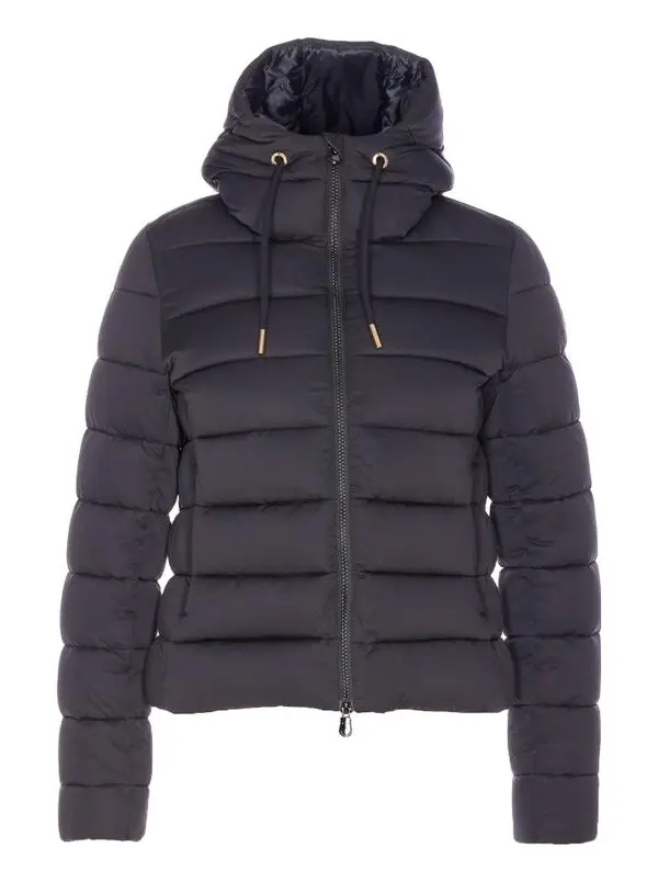 SAVE THE DUCK Down Jacket With Hood - Black