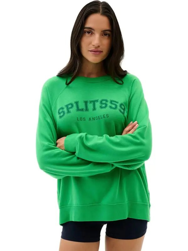 Splits59 Andie Oversized Graphic Pullover - Grass/splits59 Los Angeles