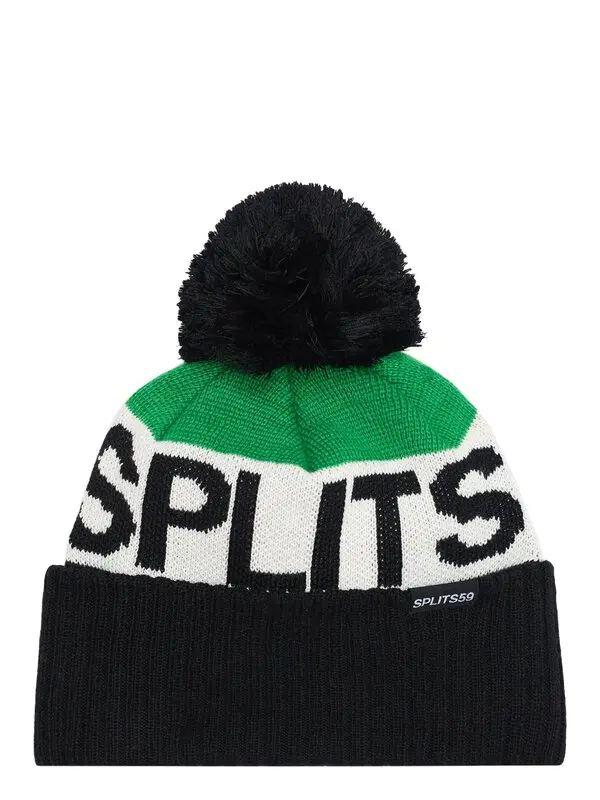 Splits59 Winter Pom Pom Beanie - Black/grass