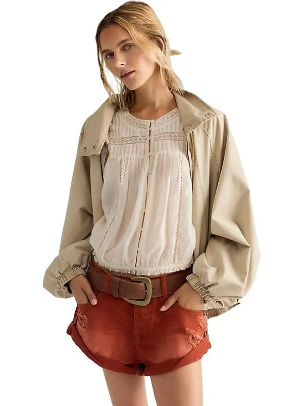 ONETEASPOON Bandits Low-waist Denim Shorts - Retro Rust