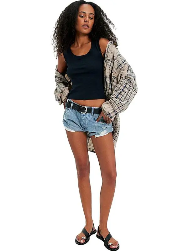 ONETEASPOON Bandits Low-waist Denim Shorts - Salty Dog Messed Up