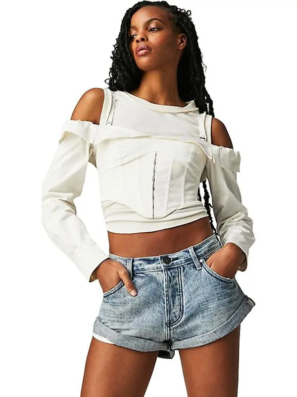 ONETEASPOON Bandits Low-waist Denim Shorts - Salty Dog