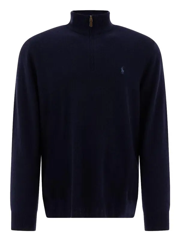 Polo Ralph Lauren Wool Half-zip Sweater - Blue