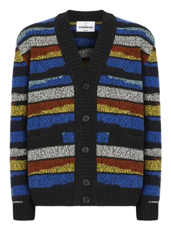 Missoni Pure Wool Cardigan With Intarsia - Multicolour