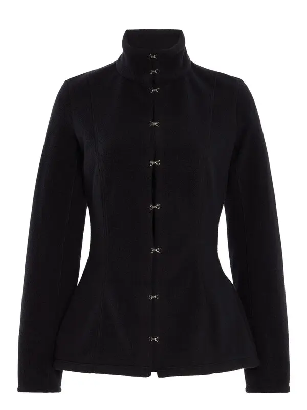 COLLEEN ALLEN Structured Fleece Jacket - Black