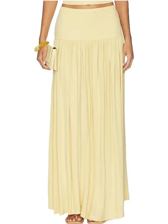 AYA MUSE Maxi Skirt - Buttercream