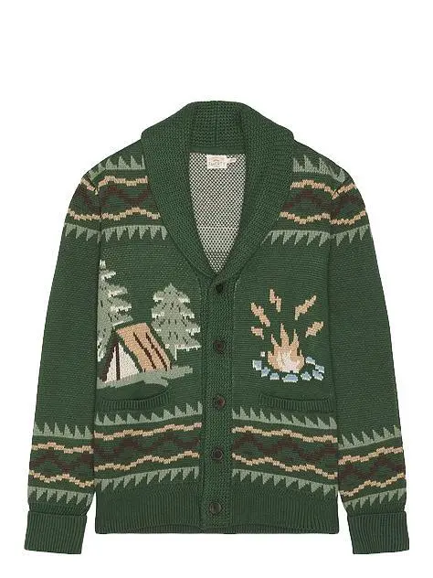 Faherty Brand Camp Cardigan - Forest Lake