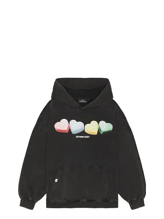 DRMERS CLUB Candy Hearts Hoodie - Black