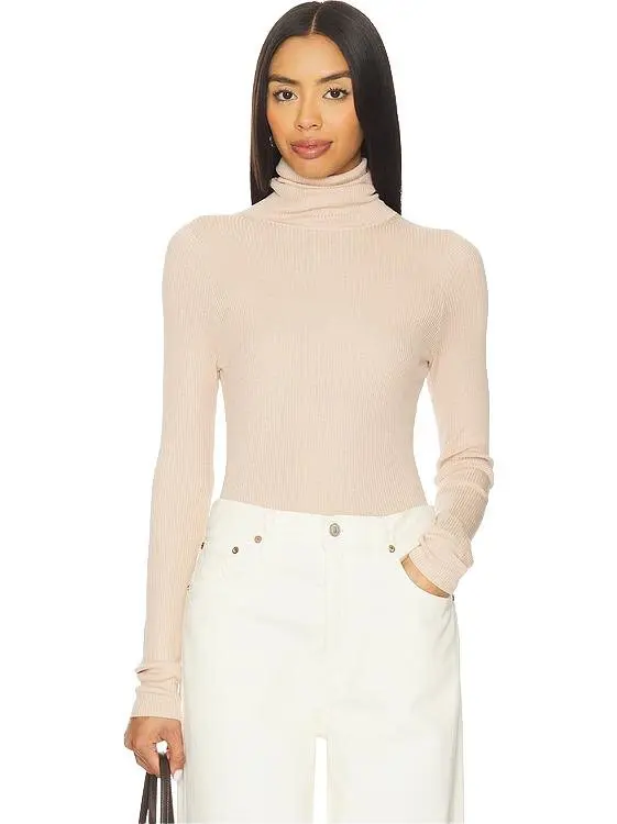 Enza Costa Layering Turtleneck Sweater - Jute