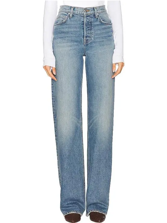 GRLFRND Brooklyn High-rise Straight Leg Jeans - Chelsea Market Stretch