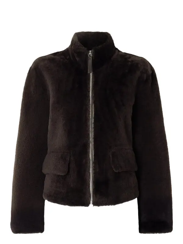 Proenza Schouler White Label Scarlett Shearling Jacket - Brown
